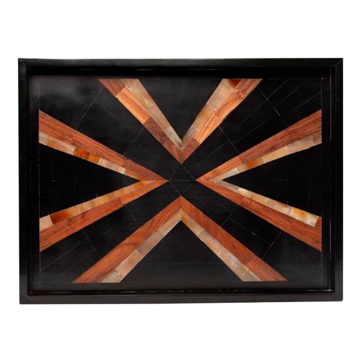 Global Views Kuba Tray | Chairish