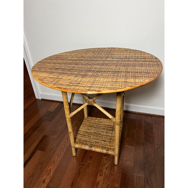 Mid 20th Century Vintage Mottled Bamboo French Directoire Style Bistro ...