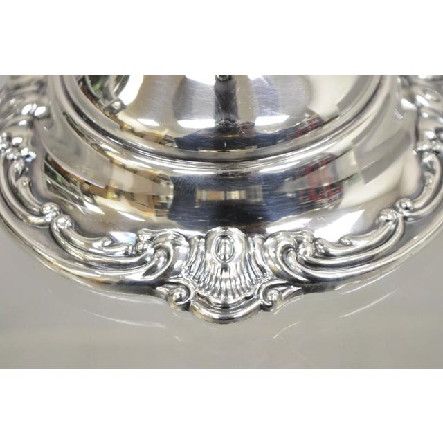 Victorian Style Silver Plated Footed Trophy Cup Champagne Chiller Ice ...