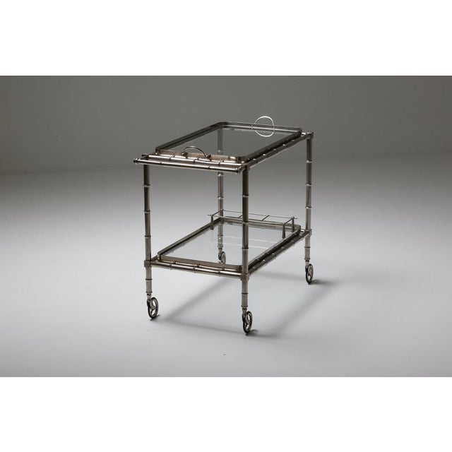 Modern Regency Trolley Side Table, 1960s | Chairish