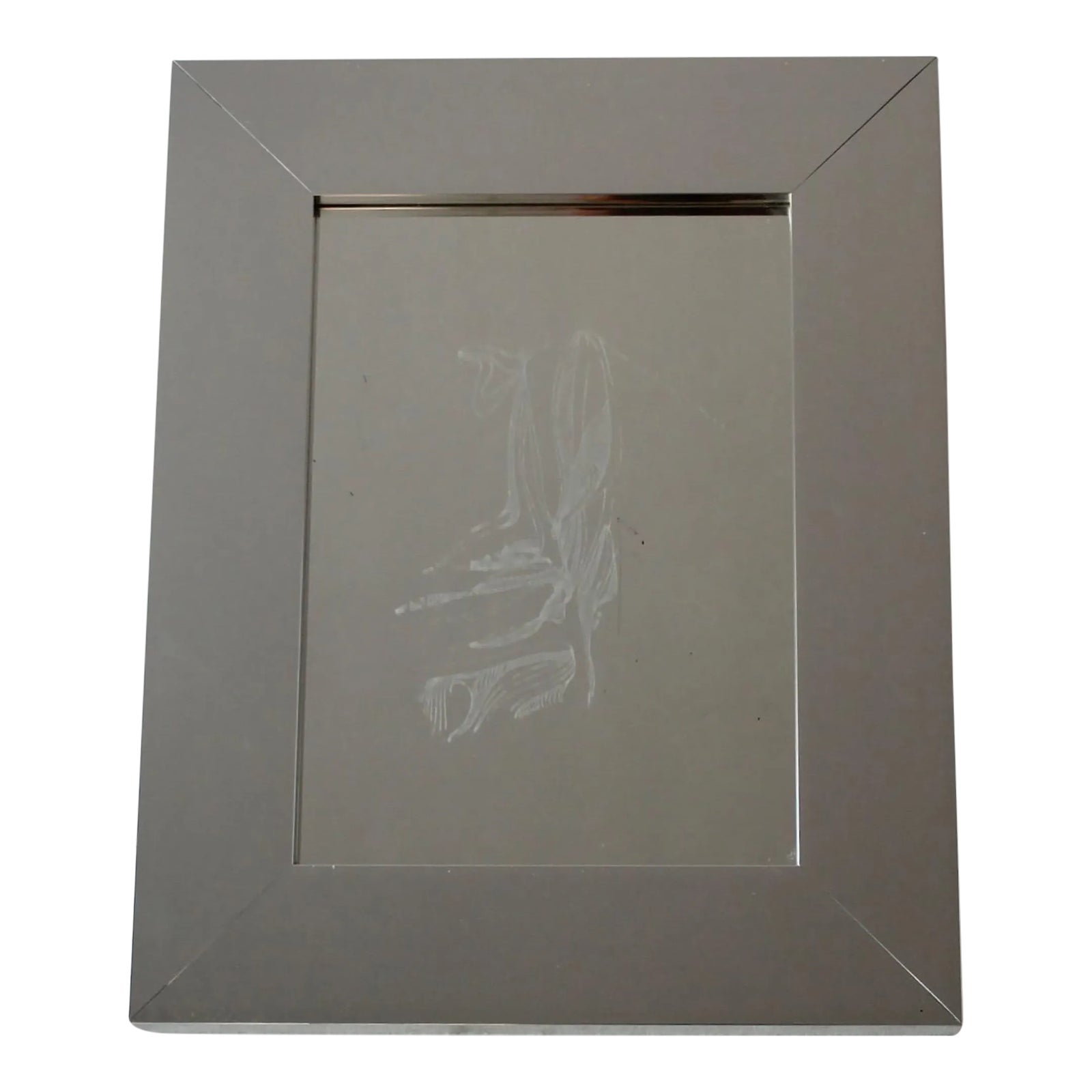 Greg Copeland 717 Organic Abstract Polished Aluminum Frame Mirror Mid ...