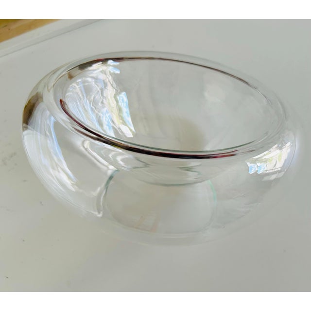 Vintage Poland Glass Concave Convex Double Wall Reversible Flower Vase ...