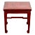 Red Lacquered Chinese Side Table | Chairish