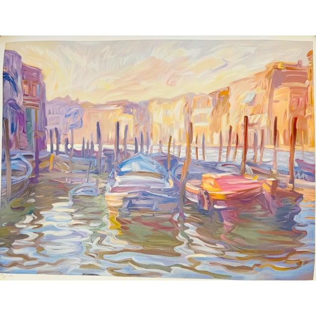 1970s John Asaro "Evening View of the Fish Market, Serigraph, Signed ...