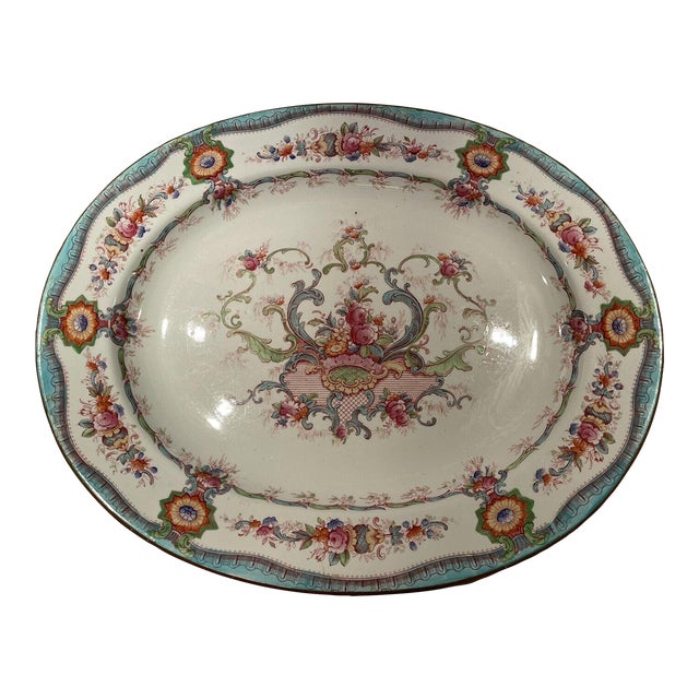 19th Century Large Porcelain Platter by Cauldon England- Bentinck ...
