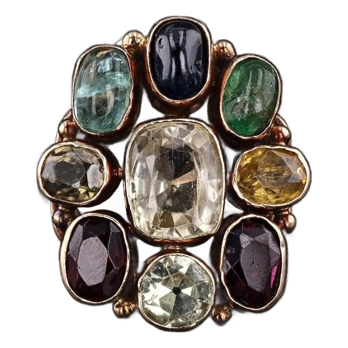 Vintage Gemstone Ring of 14k Gold | Chairish