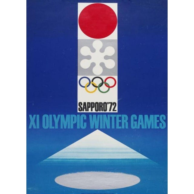 1972 Sapporo Winter Olympic Games Poster | Chairish