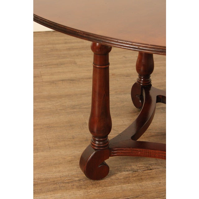 Ethan Allen British Classics Collection Round Dining Table | Chairish