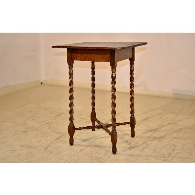 Circa 1900 English Oak Side Table | Chairish