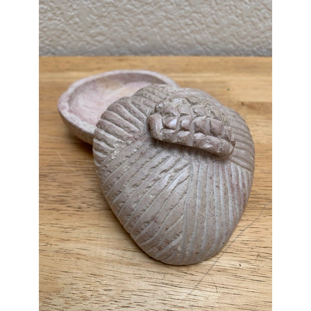 Vintage Carved Stone Acorn Decor Box | Chairish
