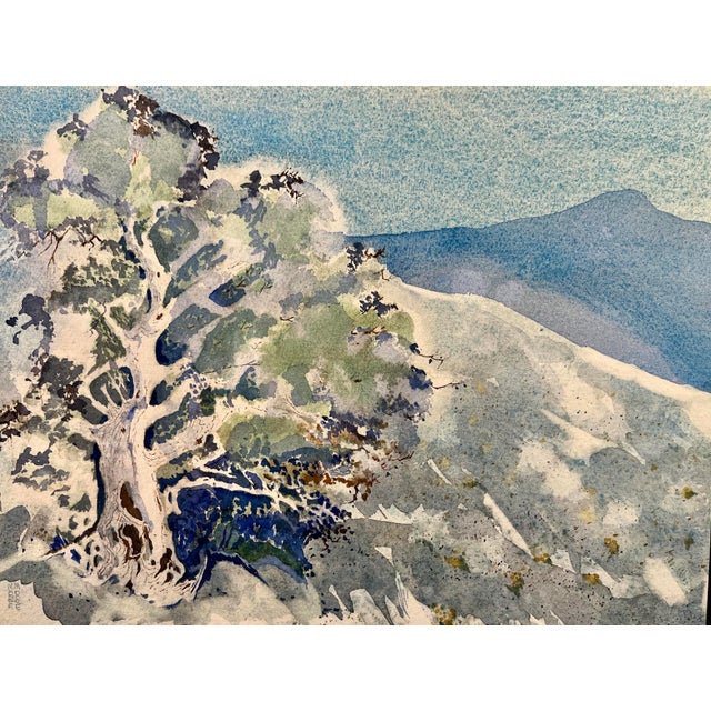 Vintage Original Watercolor Landscape Painting by California Artist ...