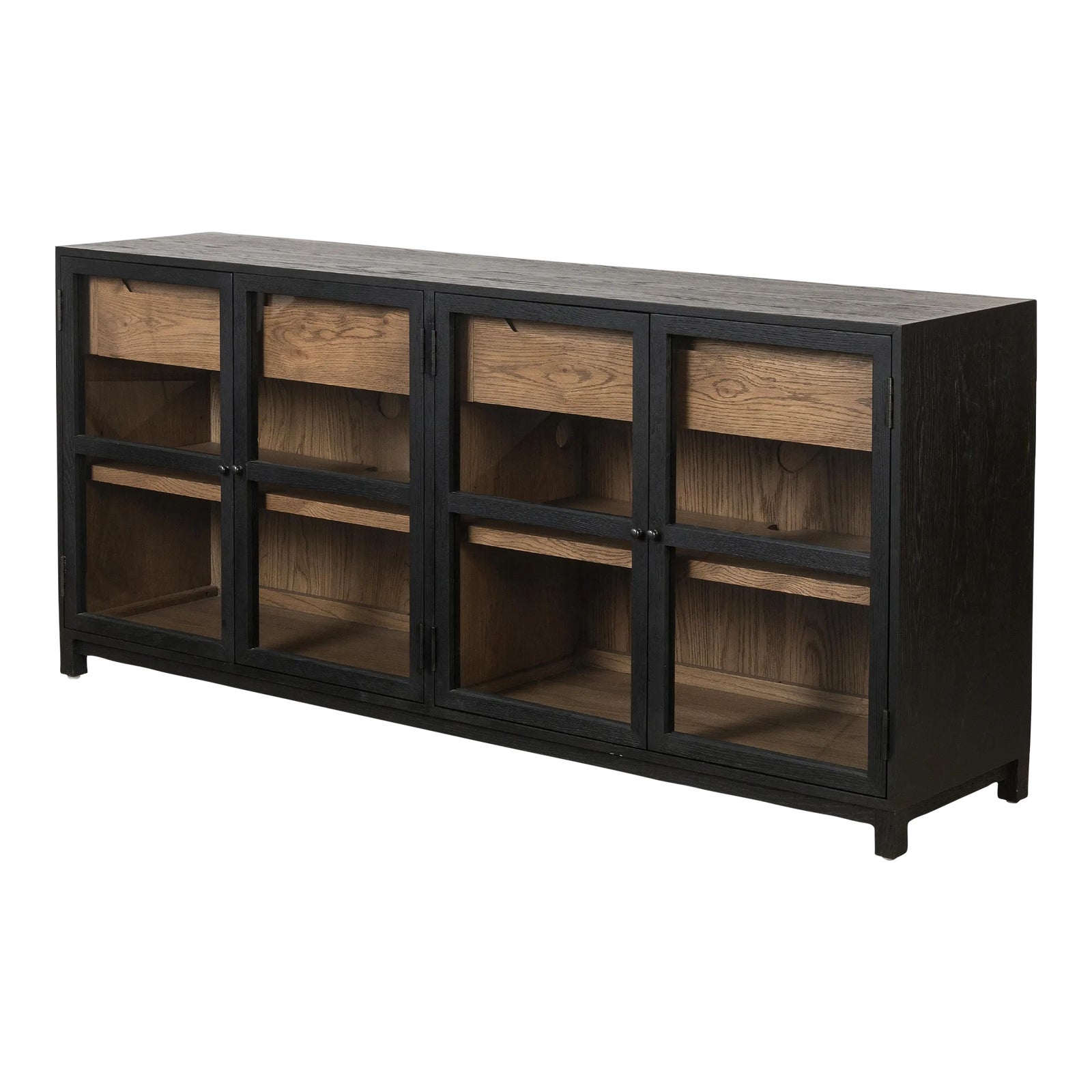 Four Hands Millie Large Sideboard, Matte Black | Chairish