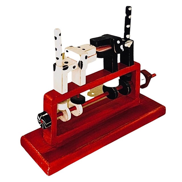 30s 40's Antique Barking Dogs Handmade Automaton Automata Kinectic Hand ...