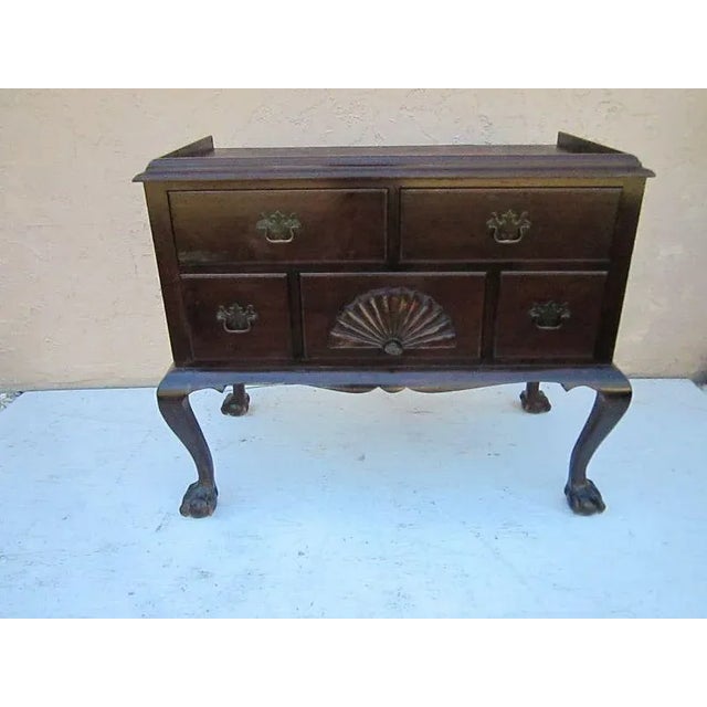 1970s Wood Credenza Buffet Server French Sideboard Bar Console ...