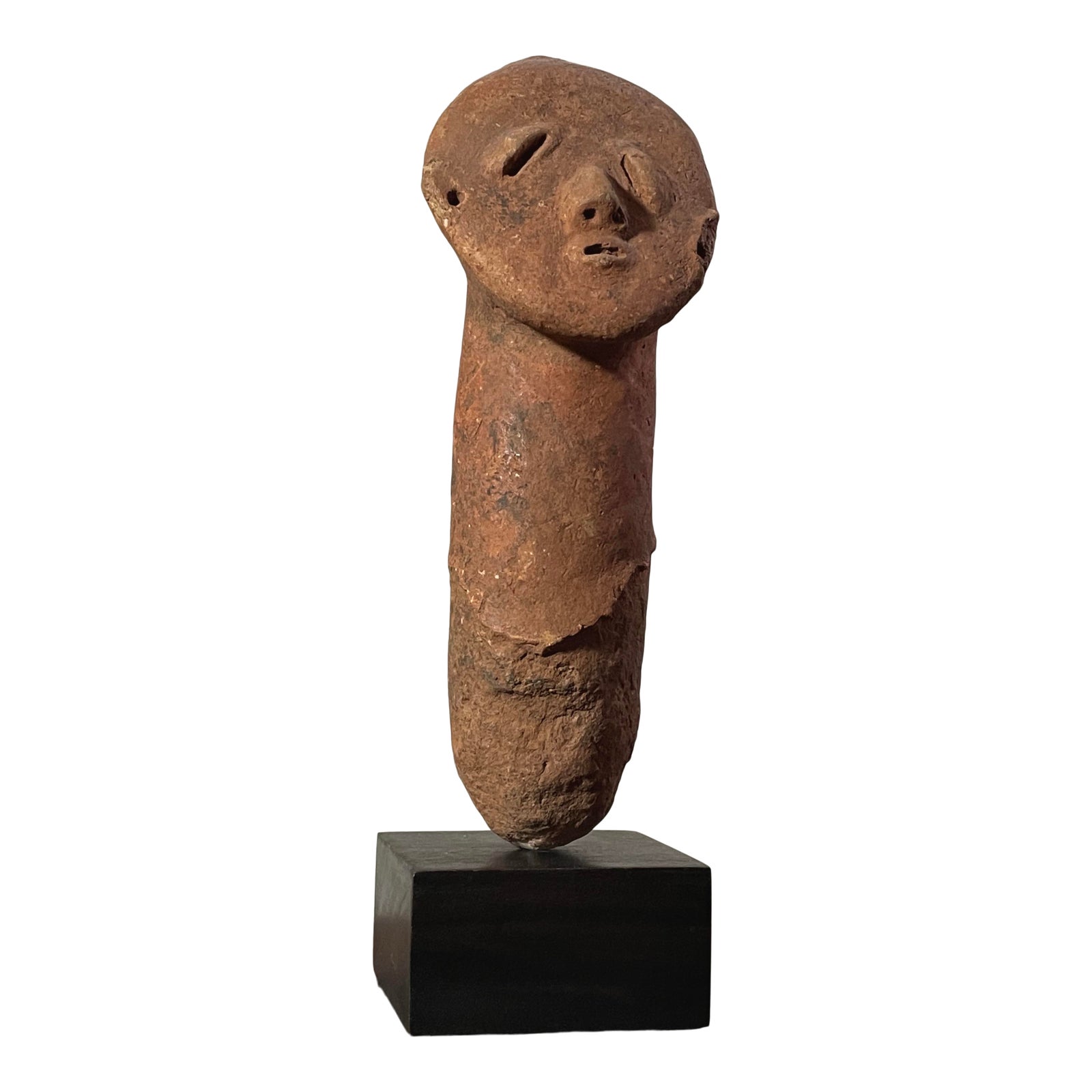 Nok Terracotta (500 Bc - 200 Ad) Sculpture on Stand | Chairish