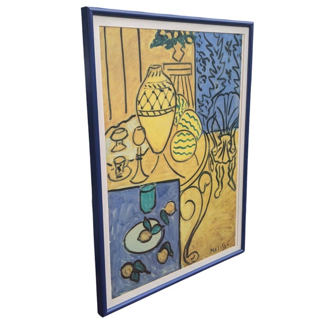 Henri Matisse "Yellow and Blue Interior" Still Life Art Framed 1948 ...