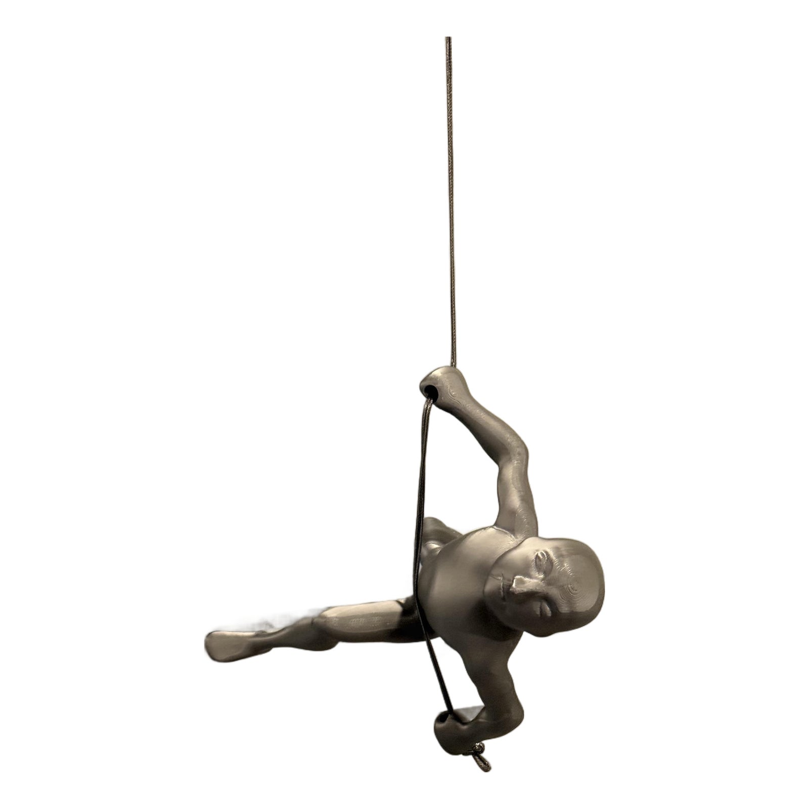 Climbing Man Big 10 Inches Tall Black Wall Art Position 1 Black | Chairish