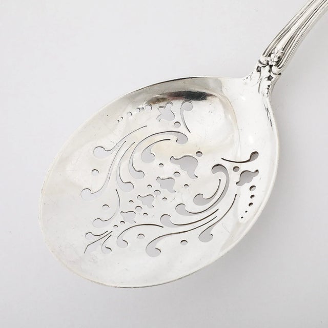 Tiffany and Co. 19th Century Sterling Scalloped Floral Pierced Serving ...