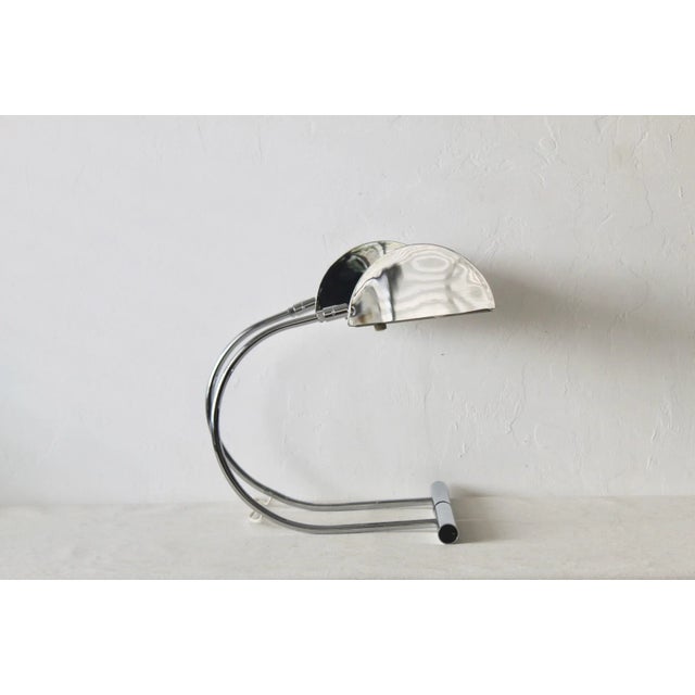 Koch and Lowy Omi Chrome Cantilevered Modernist Desk Table Lamp-A Pair ...