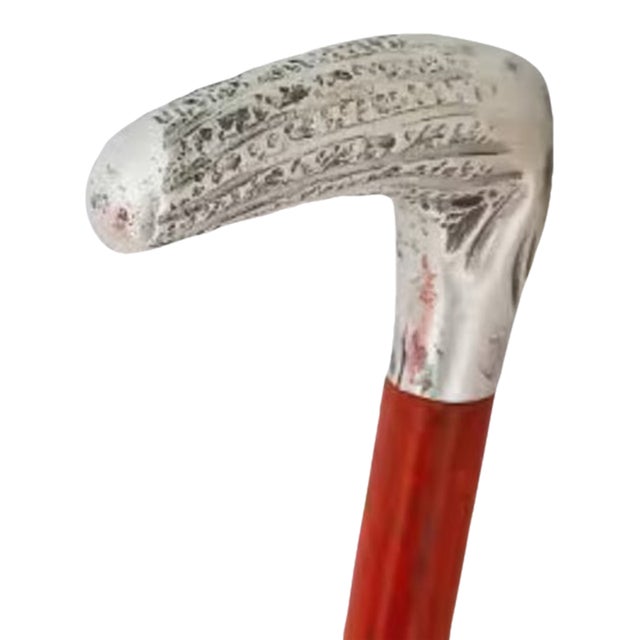 Early 19th Century Sterling Silver Cane Walking Gentleman Cane Handle ...