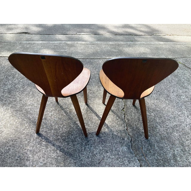 Mid-20th Century Norman Cherner Style Bent Plywood Chairs - a Pair ...