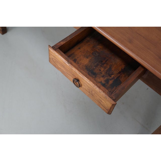 20th Century Rustic Farmhouse French Fruitwood Dining Table, 1890s ...