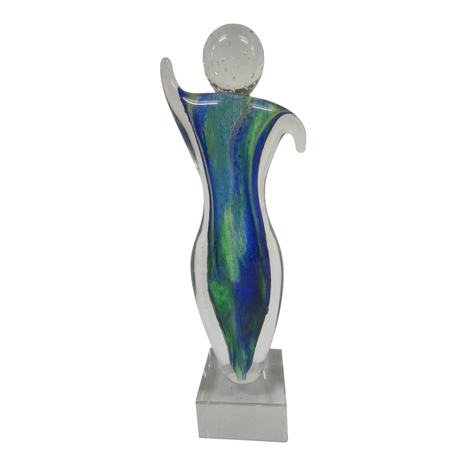 Modernist Murano Glass Figure | Chairish