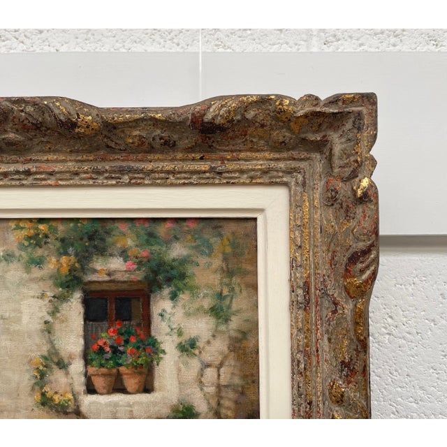 Charles Perron, Early 20th Century Oil of French Stone Building ...