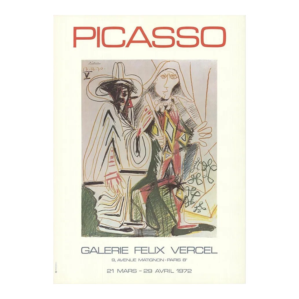 1972 Pablo Picasso 'Galerie Felix Vercel' Cubism Green,White France ...