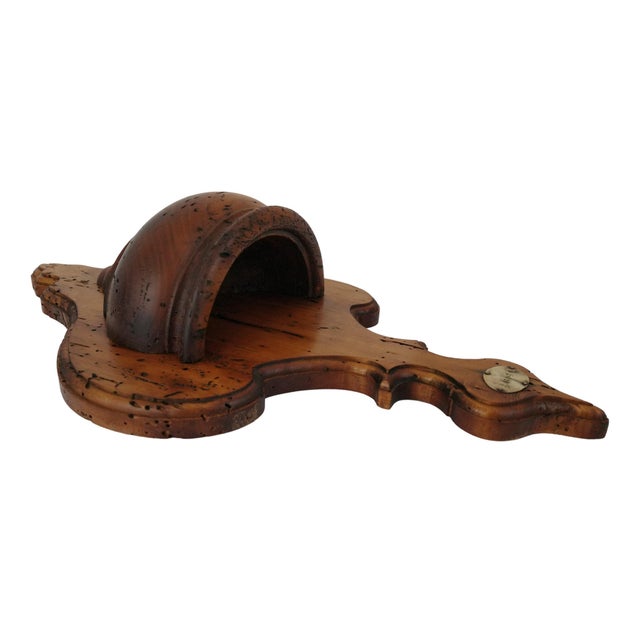 19th Century French Wooden Church Holy Water Font Stoop | Chairish