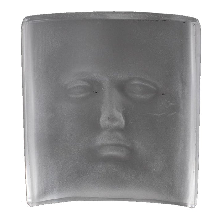 Roy Adzak for Daum "David" Glass Sculpture | Chairish