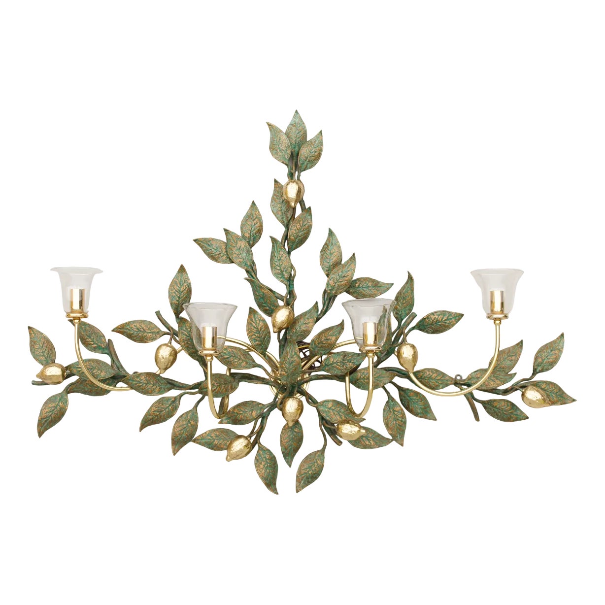 Large Sculptural Sconce with Bronze Patina attributed to Hans Möller ...