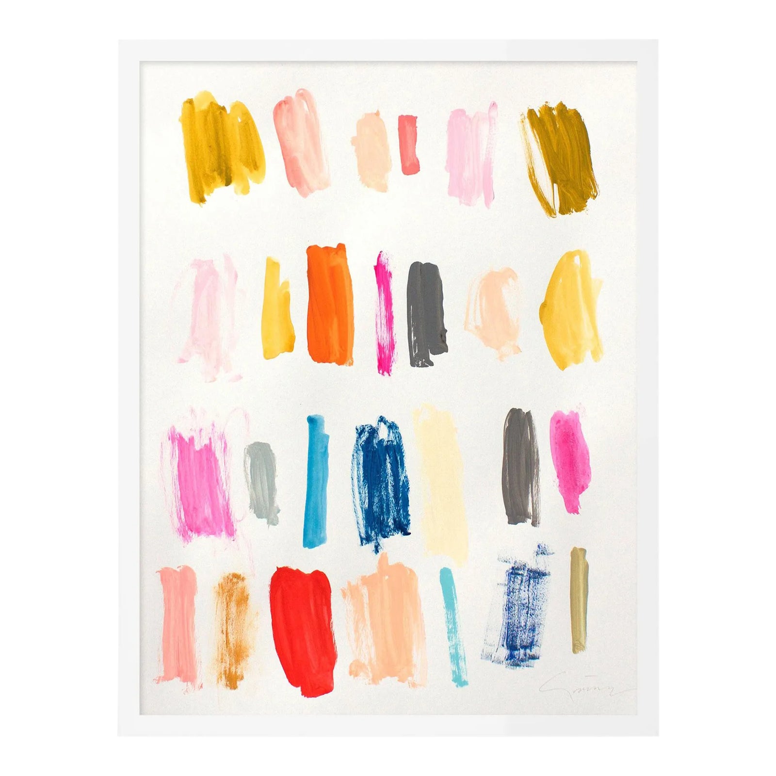 Color Instinct No. 1 by Lesley Grainger in White Frame, Small Art Print ...