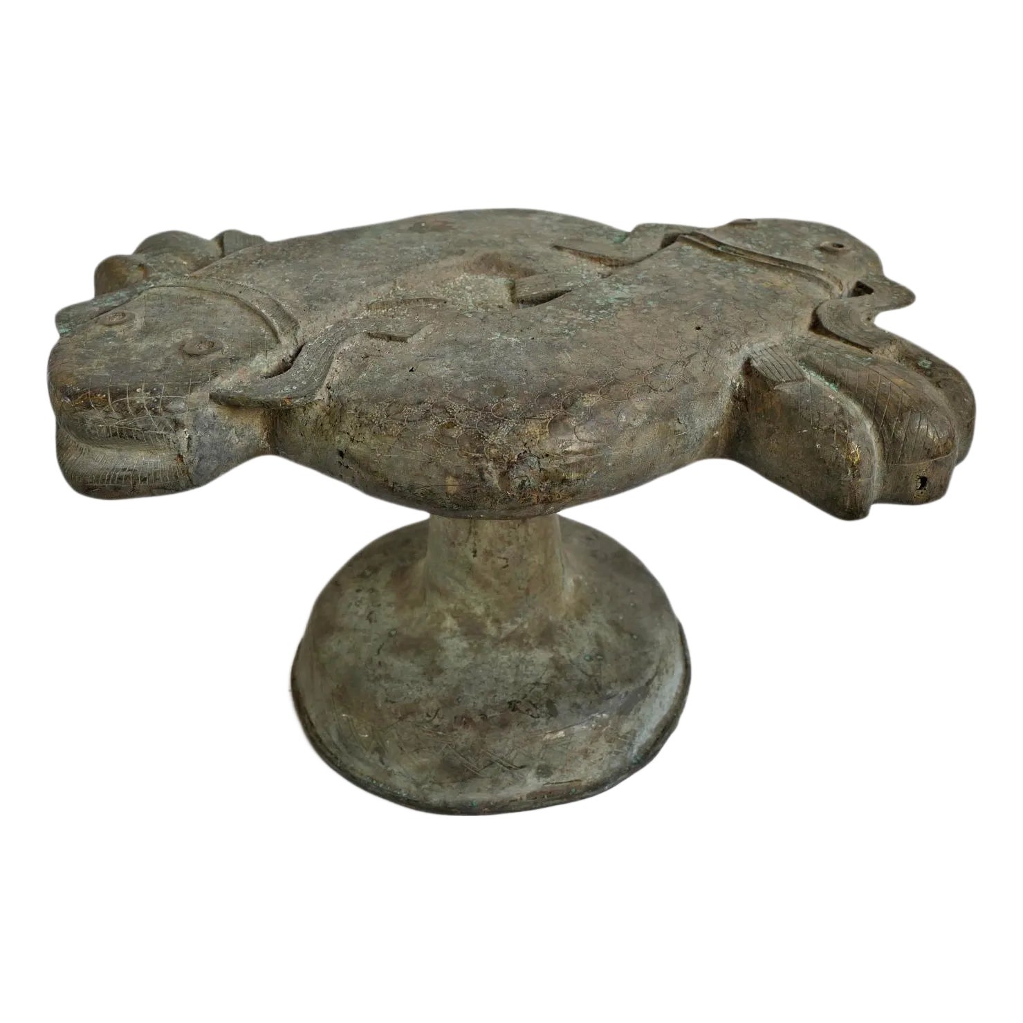 Antique Benin Catfish Stool | Chairish