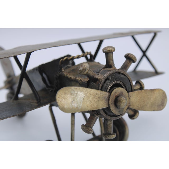 Vintage Brass Airplane Model | Chairish