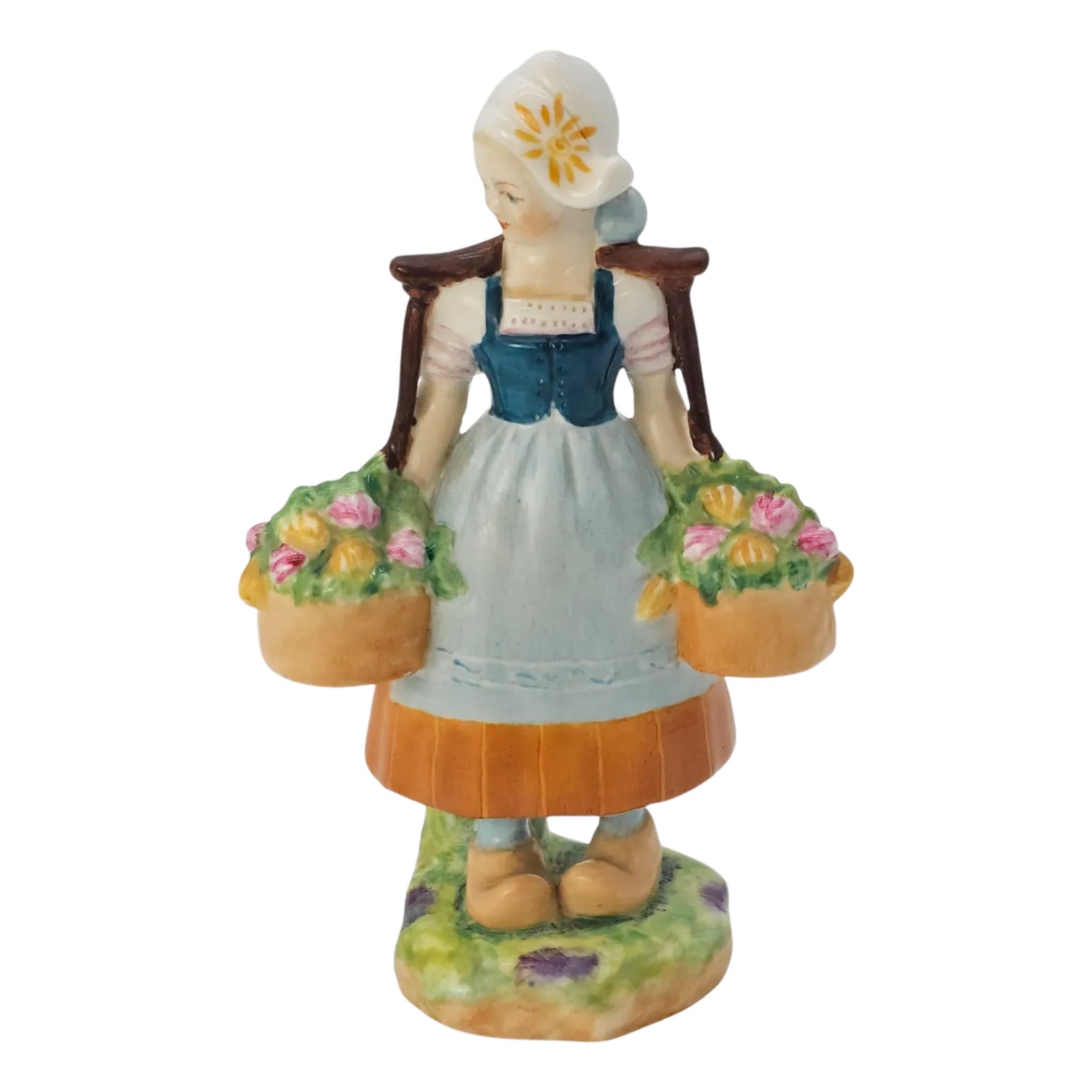 Vintage Royal Worcester Porcelain Figurine Dutch Girl 2922 1949