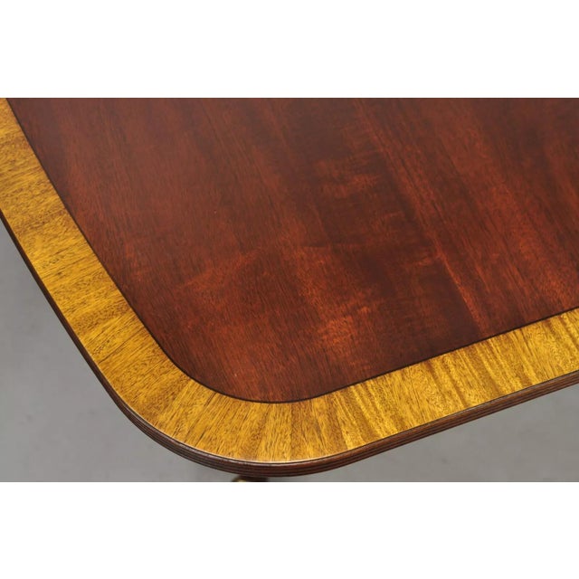 Ethan Allen 18th Century Collection Banded Mahogany Dining Room Table W ...