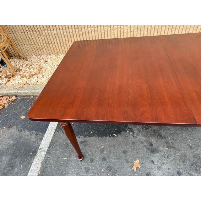 Tom Selly Co Solid Dark Cherry Dining Table With 4 Leaves. High End ...