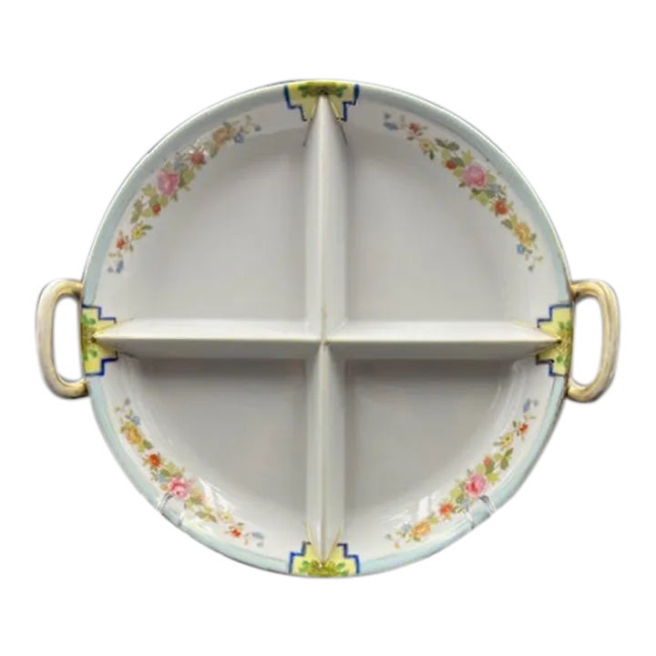 Antique Nippon Divided Dish | Chairish