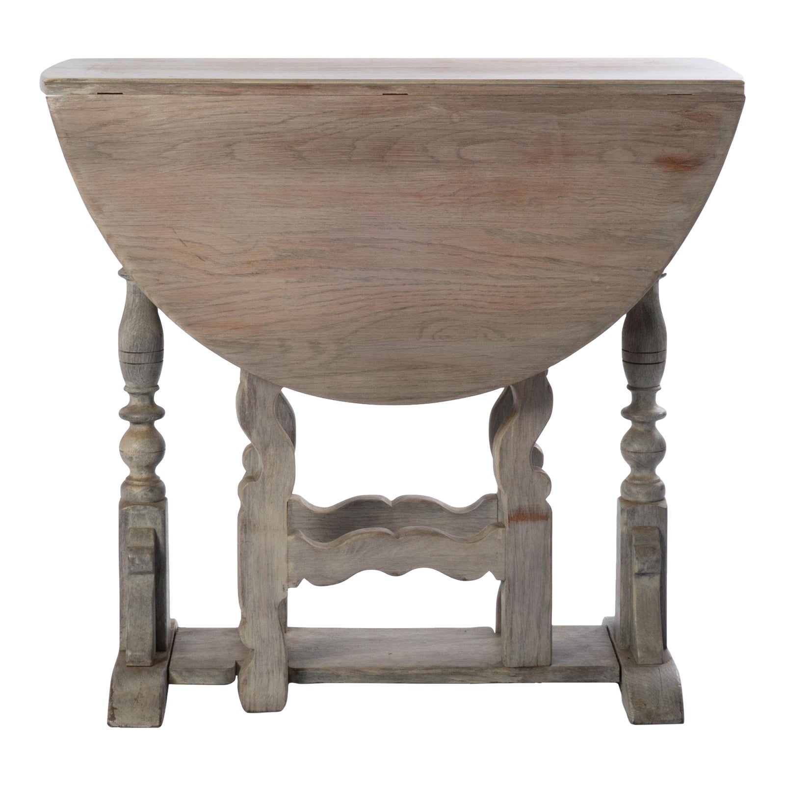Painted Oak Gateleg Table | Chairish