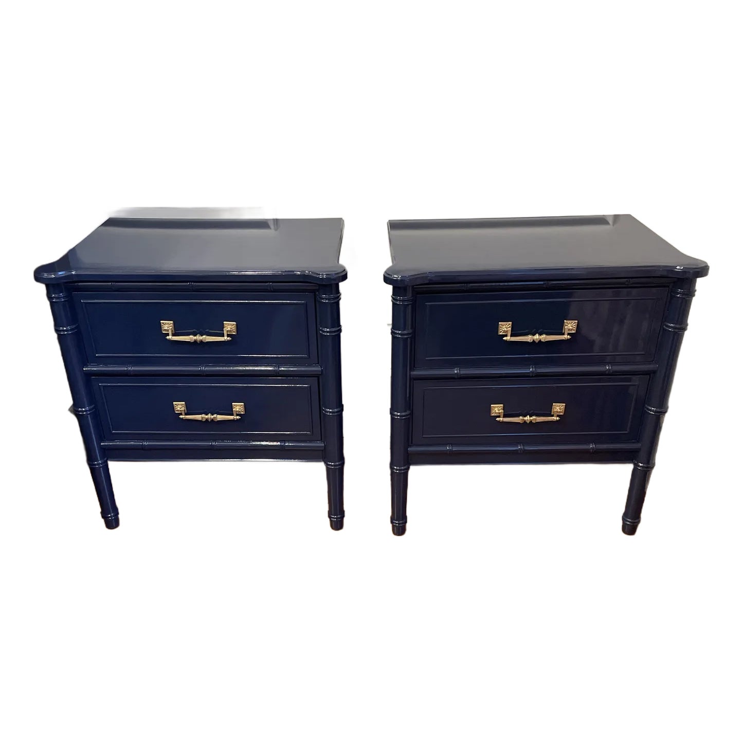1970s Henry Link Bali Hai Nightstands - a Pair | Chairish