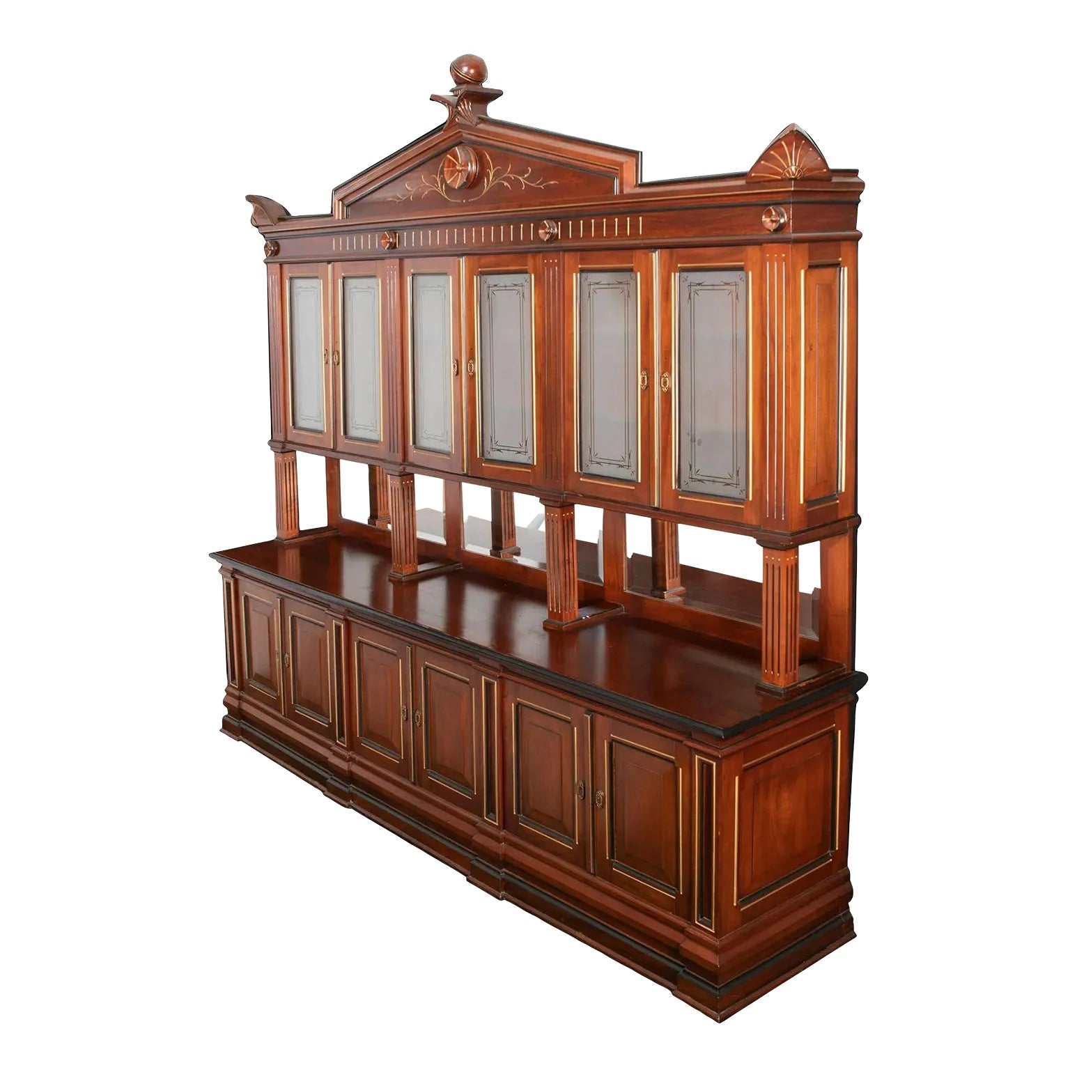Late 19th Century Italian Victorian Butler's Cabinet | Chairish