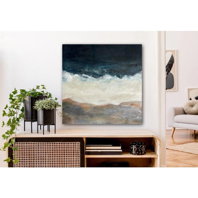 Timeless Abstract Seascape Painting by Melanie Biehle | Chairish