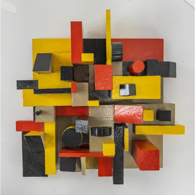 Mid-Century Modern Pop Art 3d Wood Sculpture | Chairish