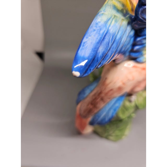 Vintage 1986 Fitz and Floyd Japan Parrot Macaw Pair Candlestick Candle ...