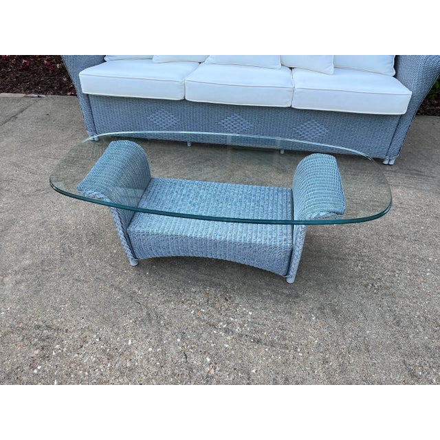 Lloyd Flanders Sofa and Coffee Table, 2 Pieces | Chairish