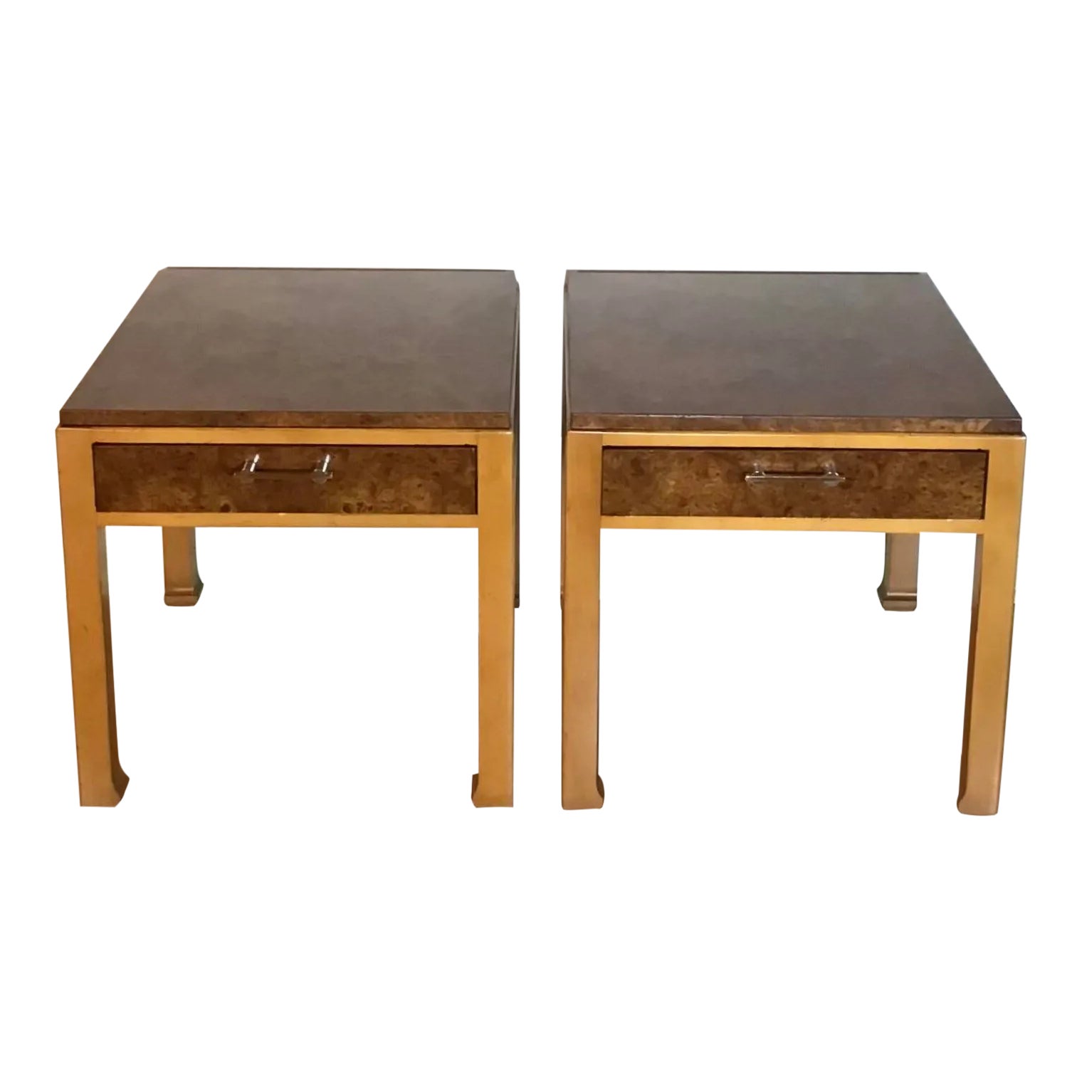 Vintage Mid Century Modern Baker Side Tables - a Pair | Chairish