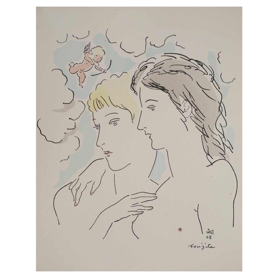 Léonard Tsuguharu Foujita, The Lovers, Original Engraving | Chairish