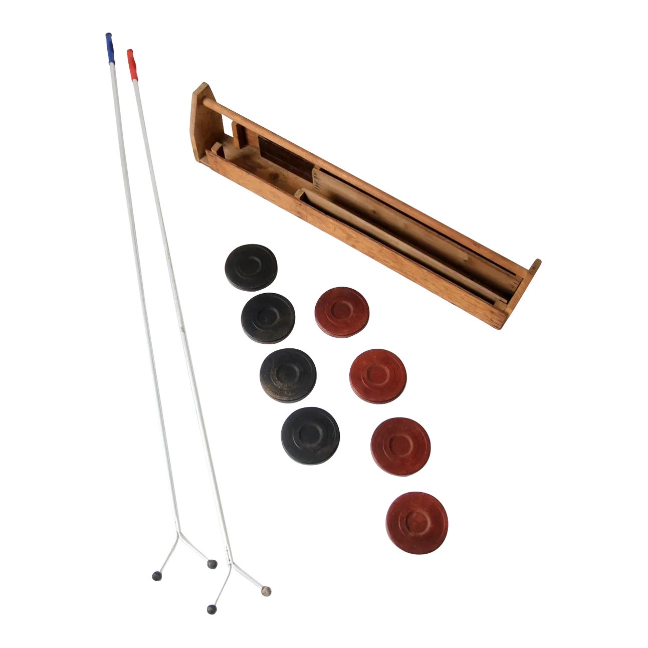Vintage Shuffleboard Set | Chairish