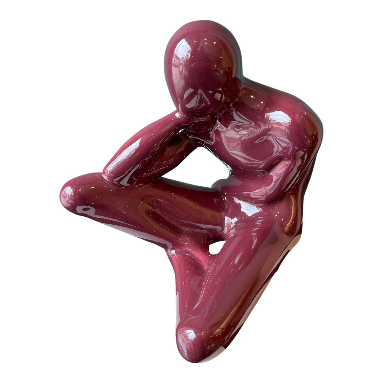 Vintage Jaru “Contemplation” Figure Statue | Chairish